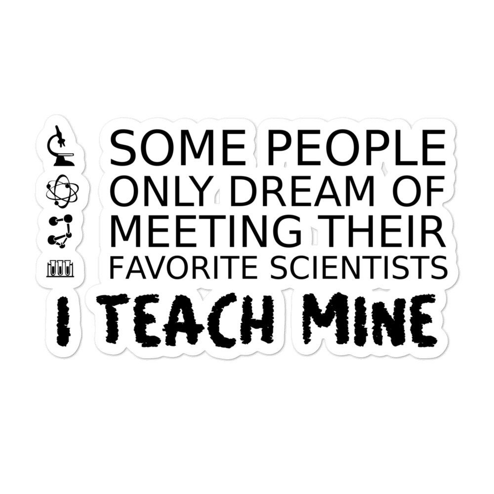 Science Teacher Sticker College Highschool Trade School - Etsy