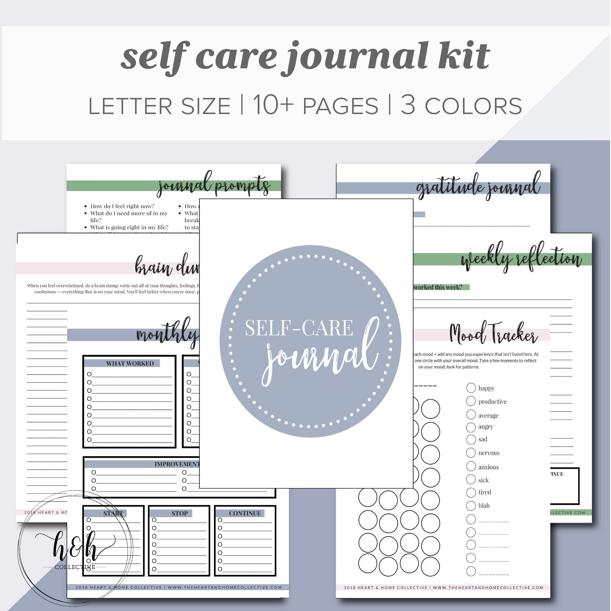 Self Care Journal Journaling Writing Journal Mental Health | Etsy