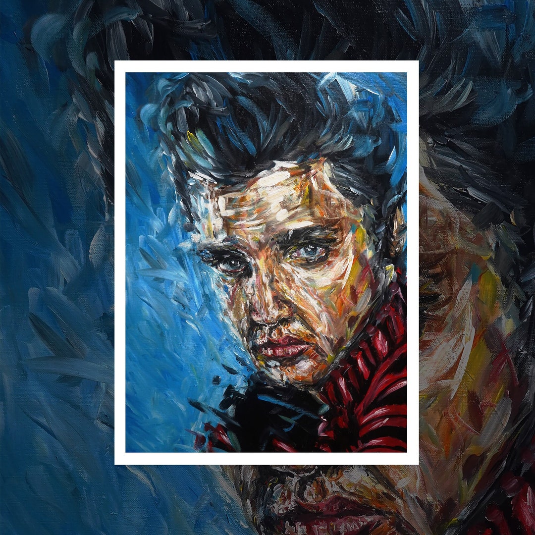 Elvis Presley Fine Art Prints Canvas Original Acrylic Painting Prints ...