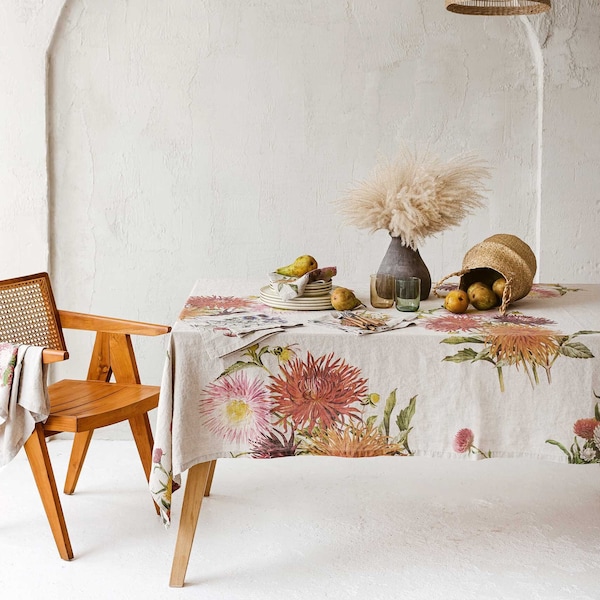 Flower Table Cloth - Etsy