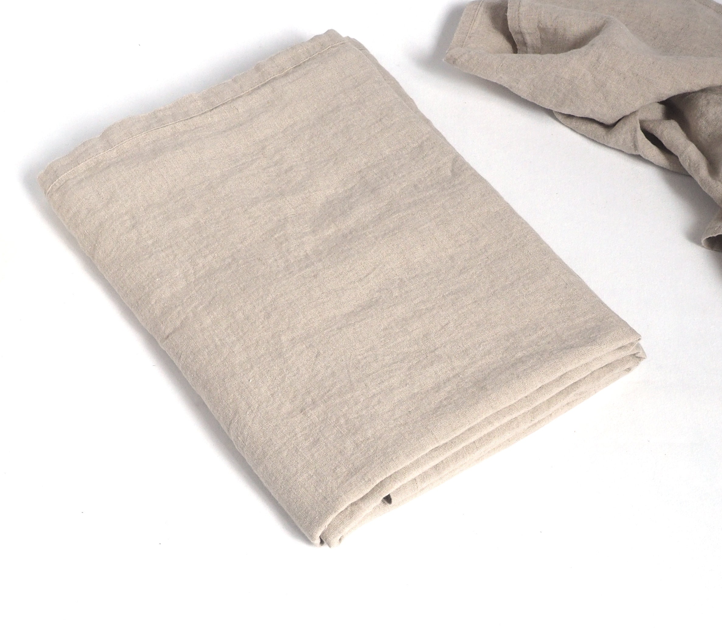 Natural Washed Linen Tablecloth Stonewashed Softened Linen | Etsy