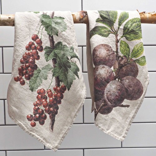 Linen Ruffle Tea Towel Rustic Style Towels Hand Towel With - Etsy