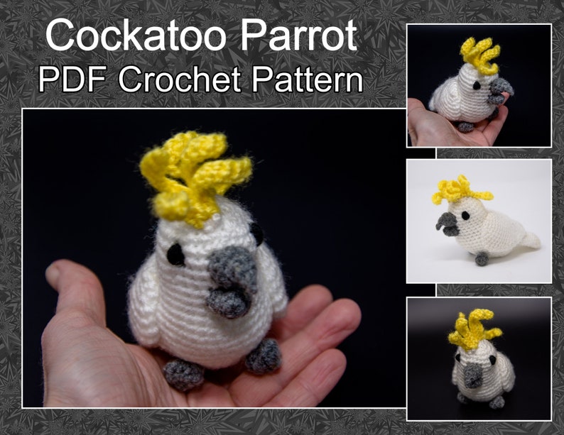 Cockatoo Parrot Crochet Pattern - Etsy