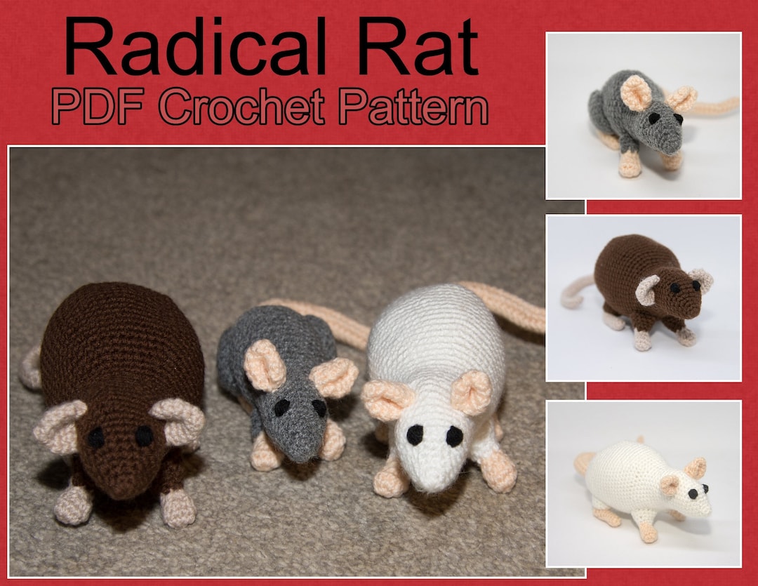 Radical Rat Crochet Pattern - Etsy
