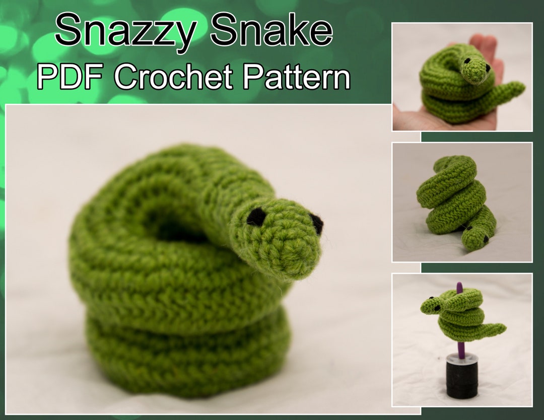 Snazzy Snake Crochet Pattern - Etsy