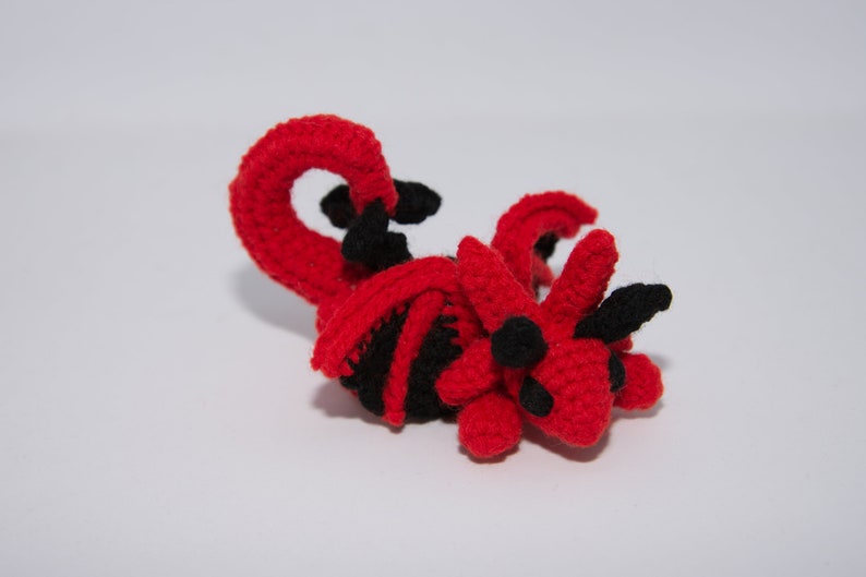 Pouncing Dragon Crochet Pattern - Etsy