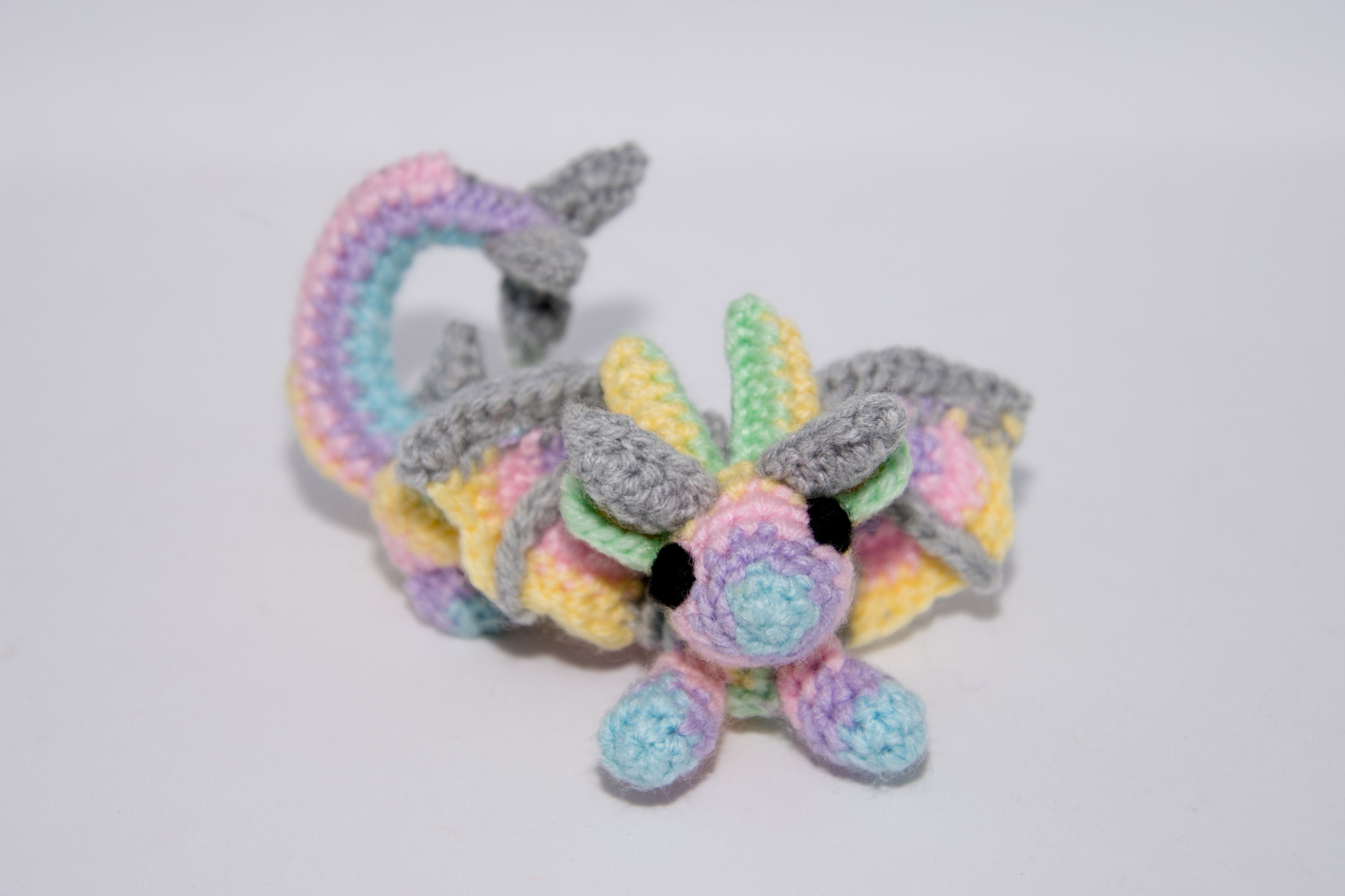 Pouncing Dragon Crochet Pattern - Etsy