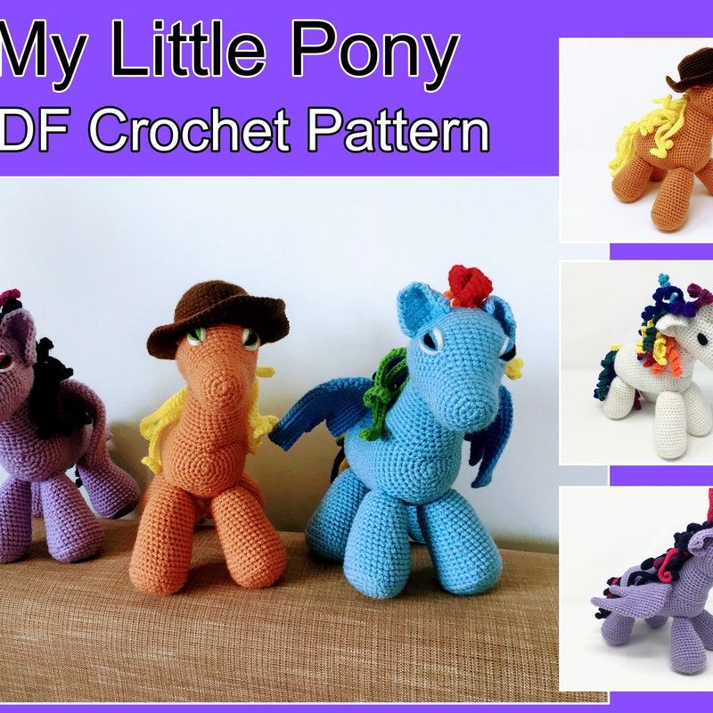 My Little Pony Crochet Pattern - Etsy