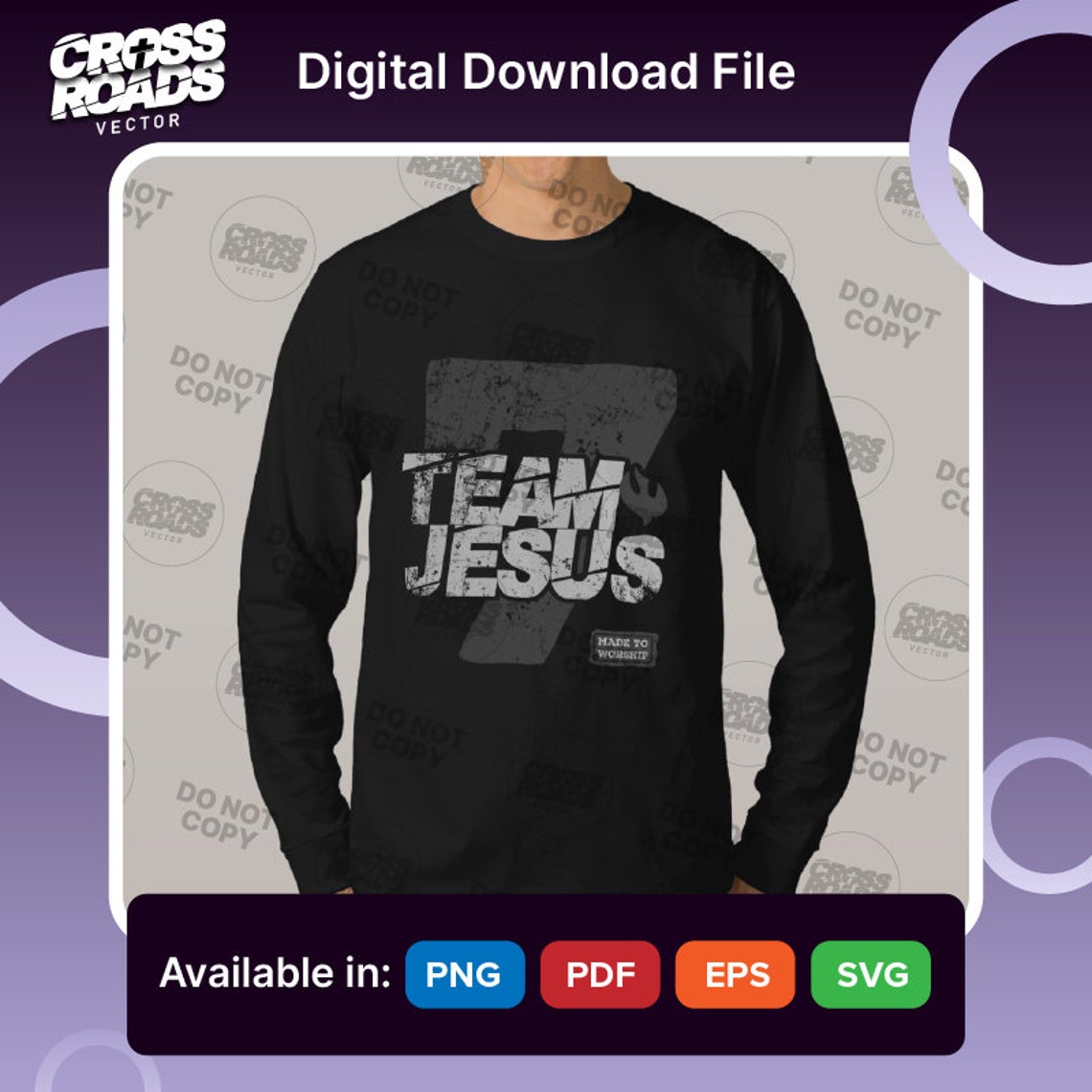 Team Jesus, PNG and Vector Files for Printing, Dtf, Dtp, Eps, Pdf, Svg ...