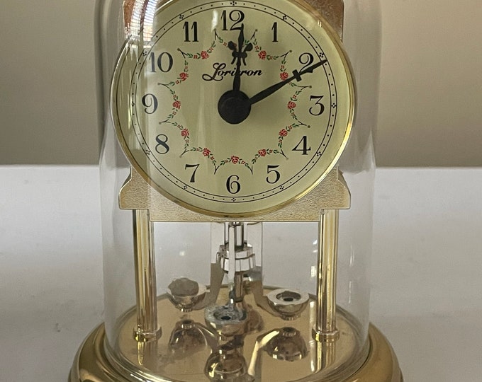 Loricron Glass Dome Quartz Anniversary 6” Clock Made in Germany - Etsy