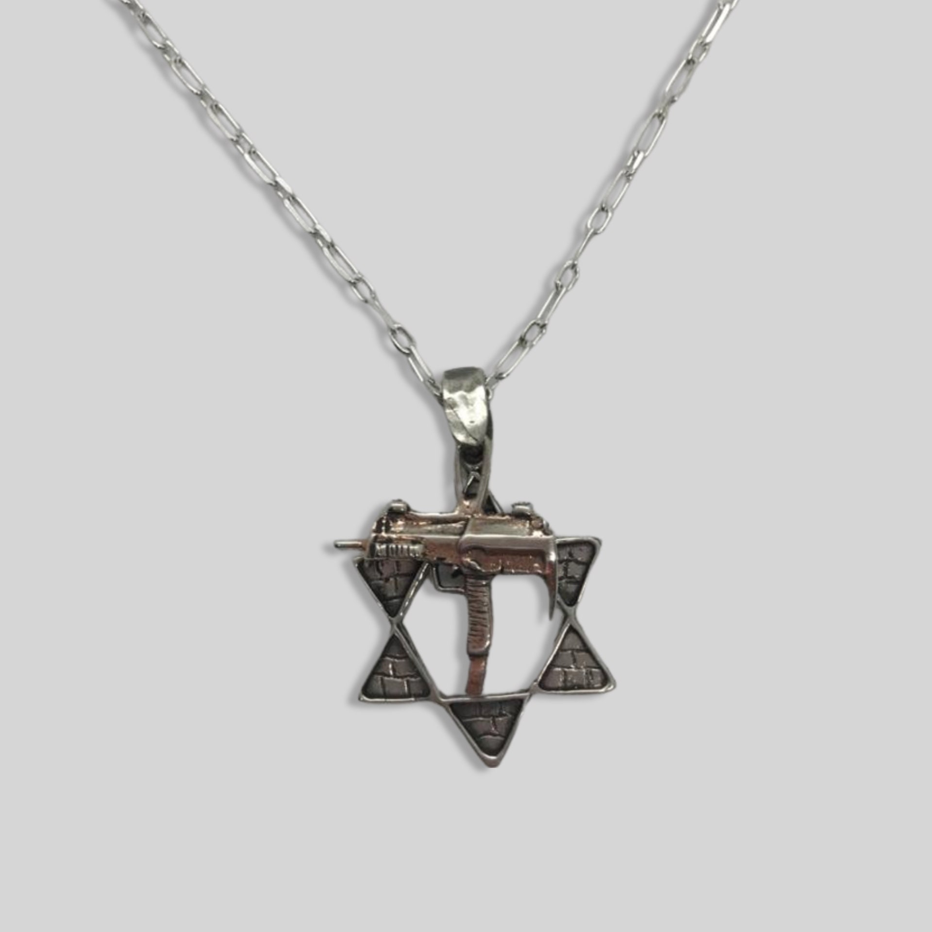 925 Sterling Silver Star of David With Jerusalem Stone Engravings With ...