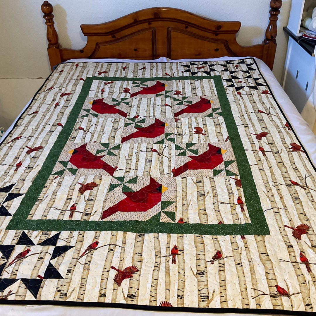 Cardinal Quilt - Etsy