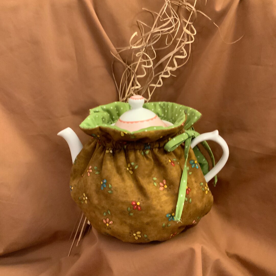 Brown and Green Tea Cozy - Etsy