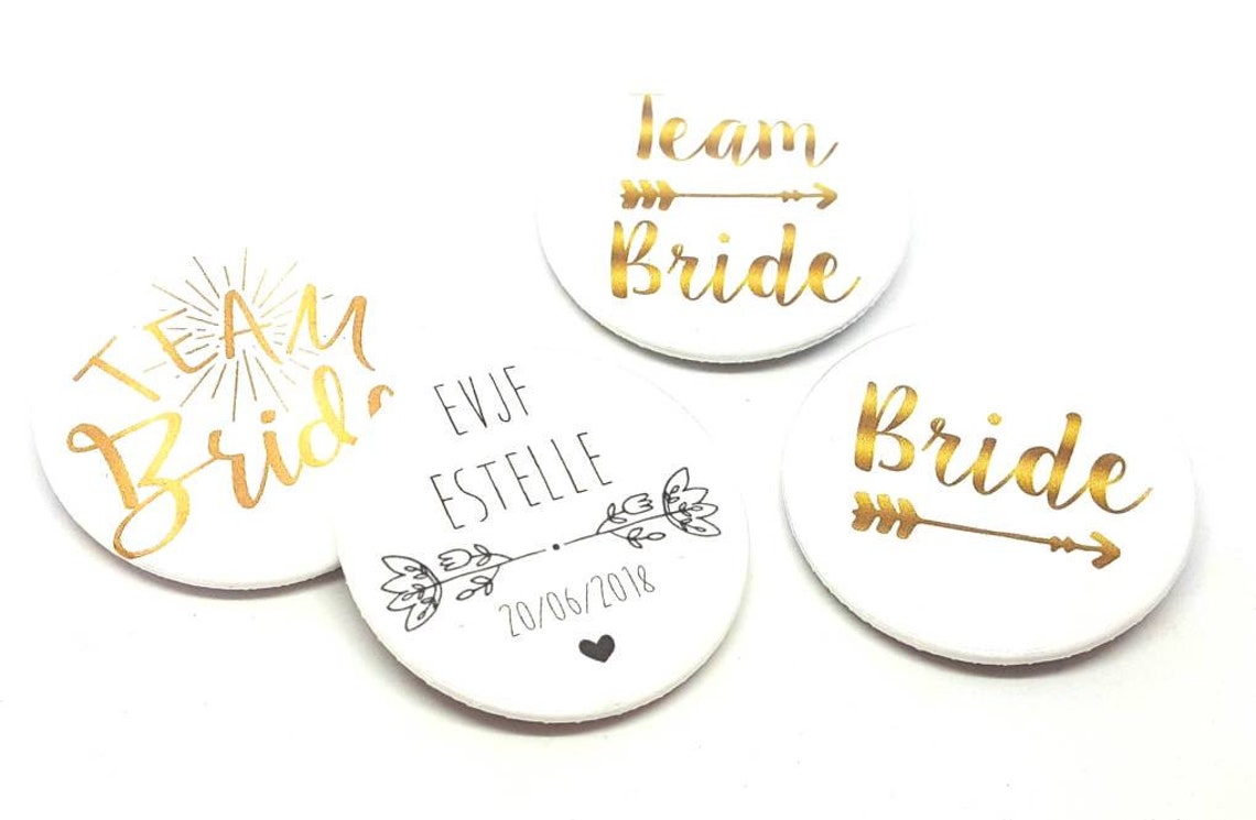 Badge wedding bachelorette party / team bride badge / guest | Etsy