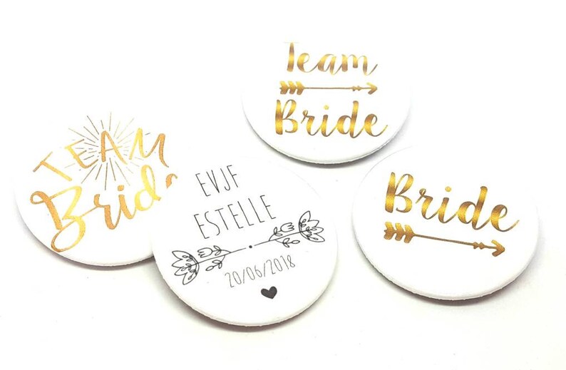 Badge wedding bachelorette party / team bride badge / guest | Etsy