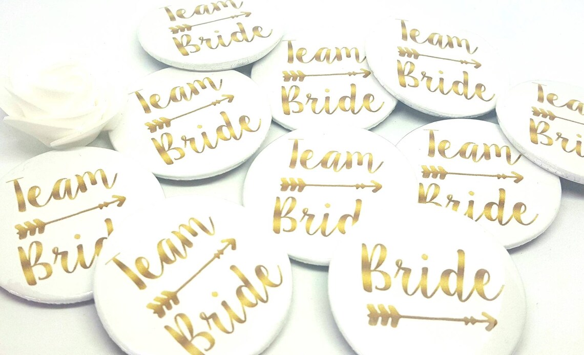 Badge wedding bachelorette party / team bride badge / guest | Etsy