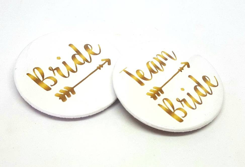 Badge wedding bachelorette party / team bride badge / guest | Etsy