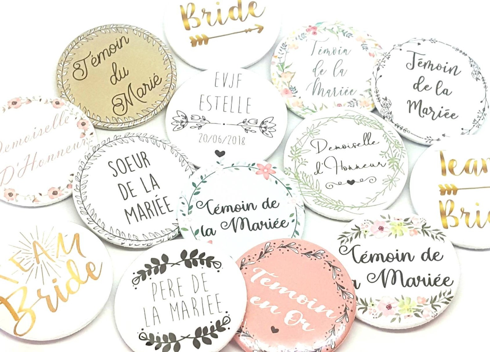 Badge Wedding Bachelorette Party / Team Bride Badge / Guest - Etsy