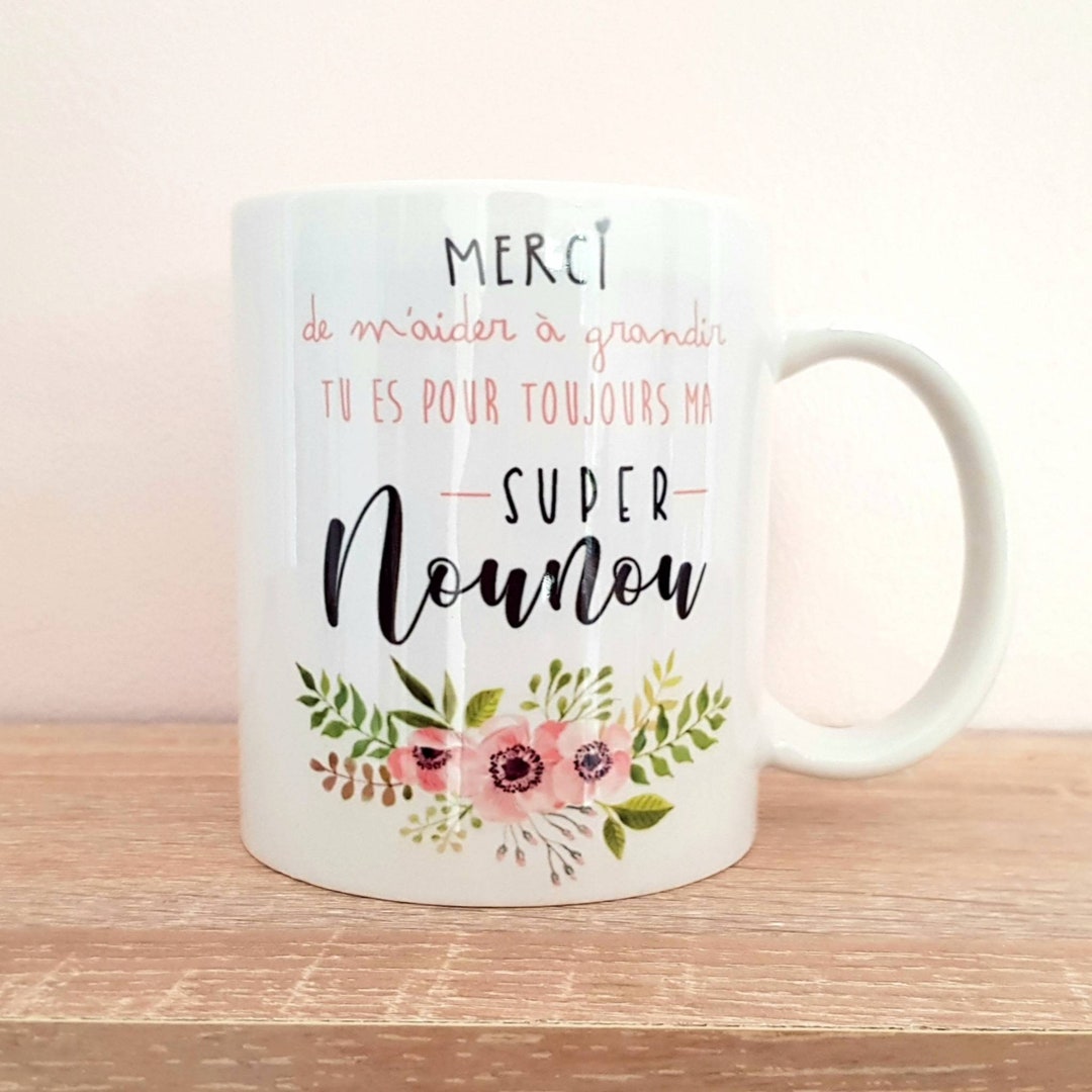 Mug merci nounou/cadeau merci nounou/cadeau nounou noel/tasse - Etsy France