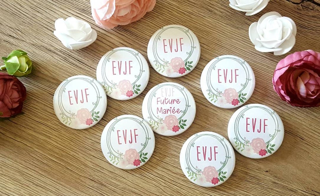 Customizable Evjf Badge / Future Mariee Badge / Bride Team Badge / Evjf ...