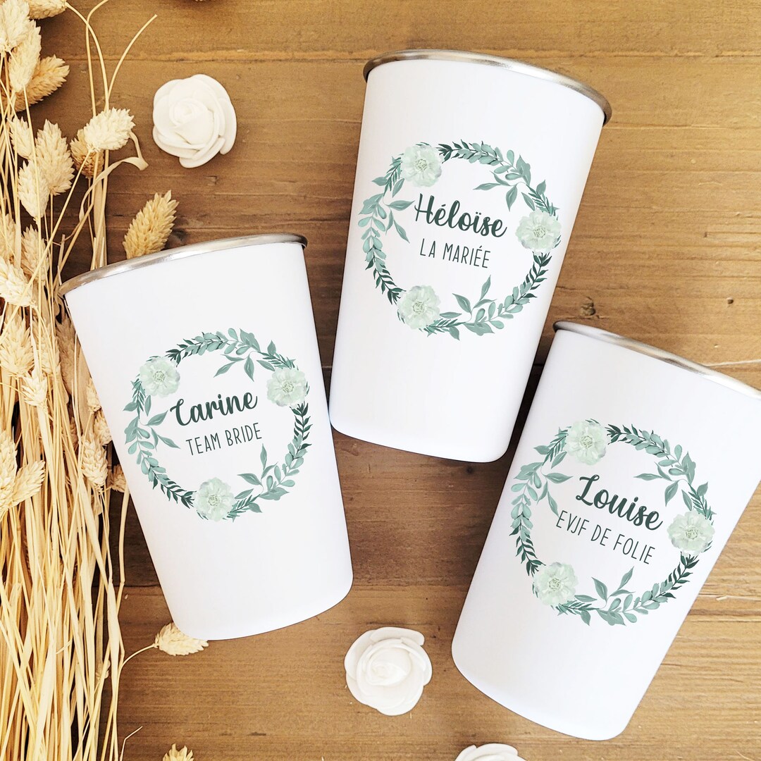Gobelet personnalisable EVJF/Gobelet enterrement de vie de jeune fille ...