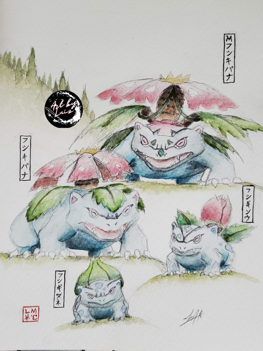 Bulbasaur Evolution Line - Etsy