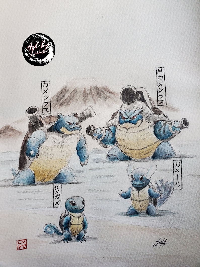 Squirtle Evolution Line - Etsy