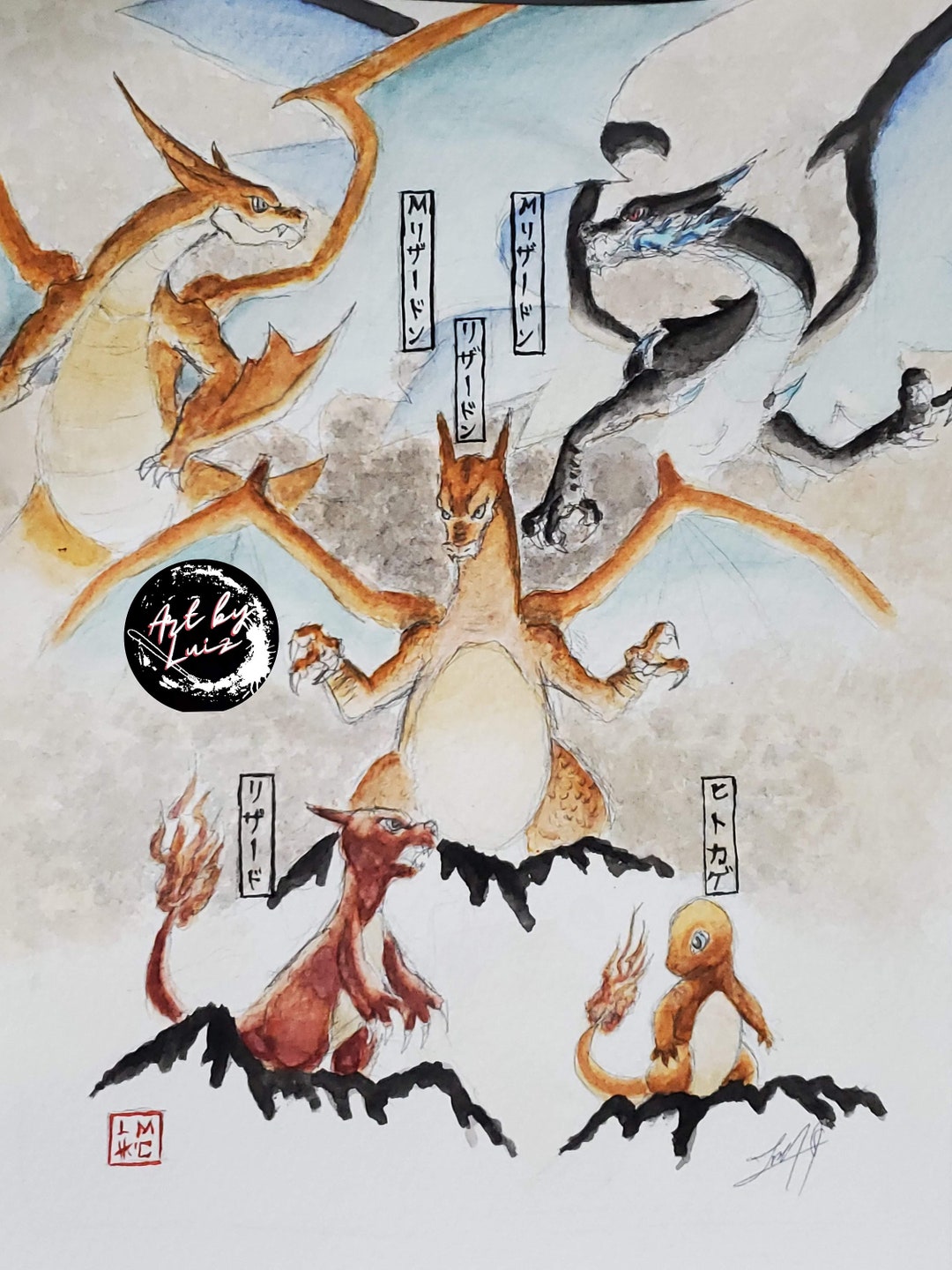 Charmander Evolution Line - Etsy