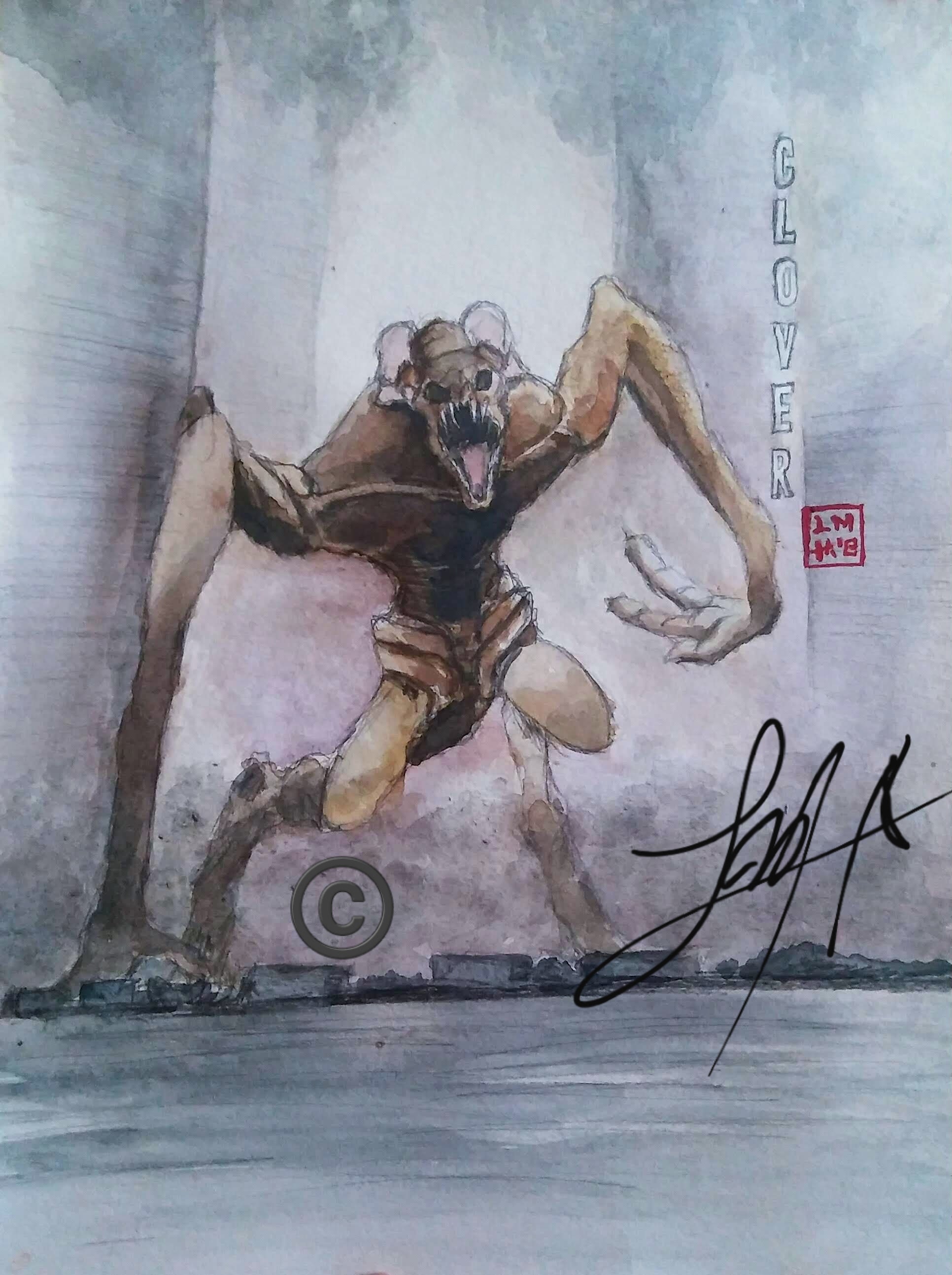 Cloverfield Monster Watercolor Painting - Etsy