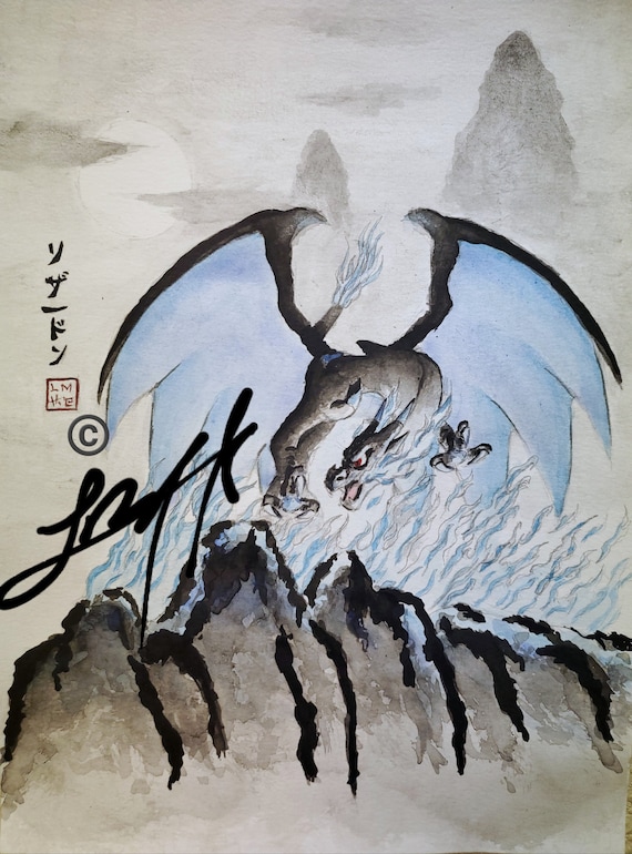 Charizard X Evolution Prints | Etsy