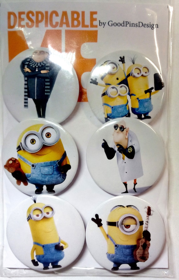 Despicable Me Minions Pins Fridge Magnets Minions Badges | Etsy