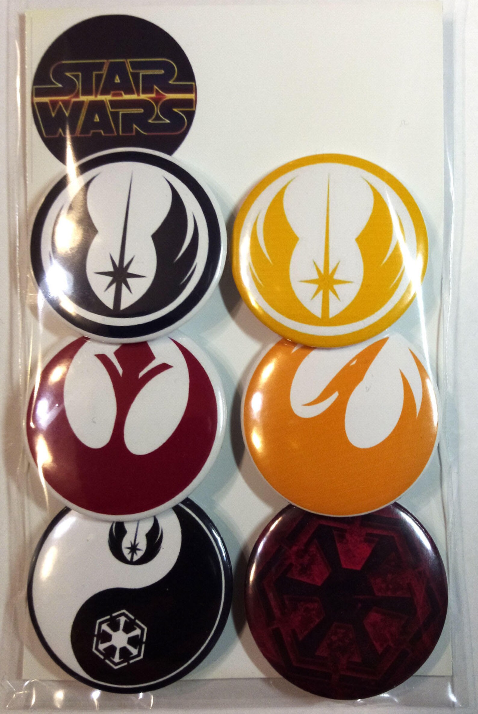 Símbolos de Star Wars conjunto de pines. Insignias de Star Wars ...