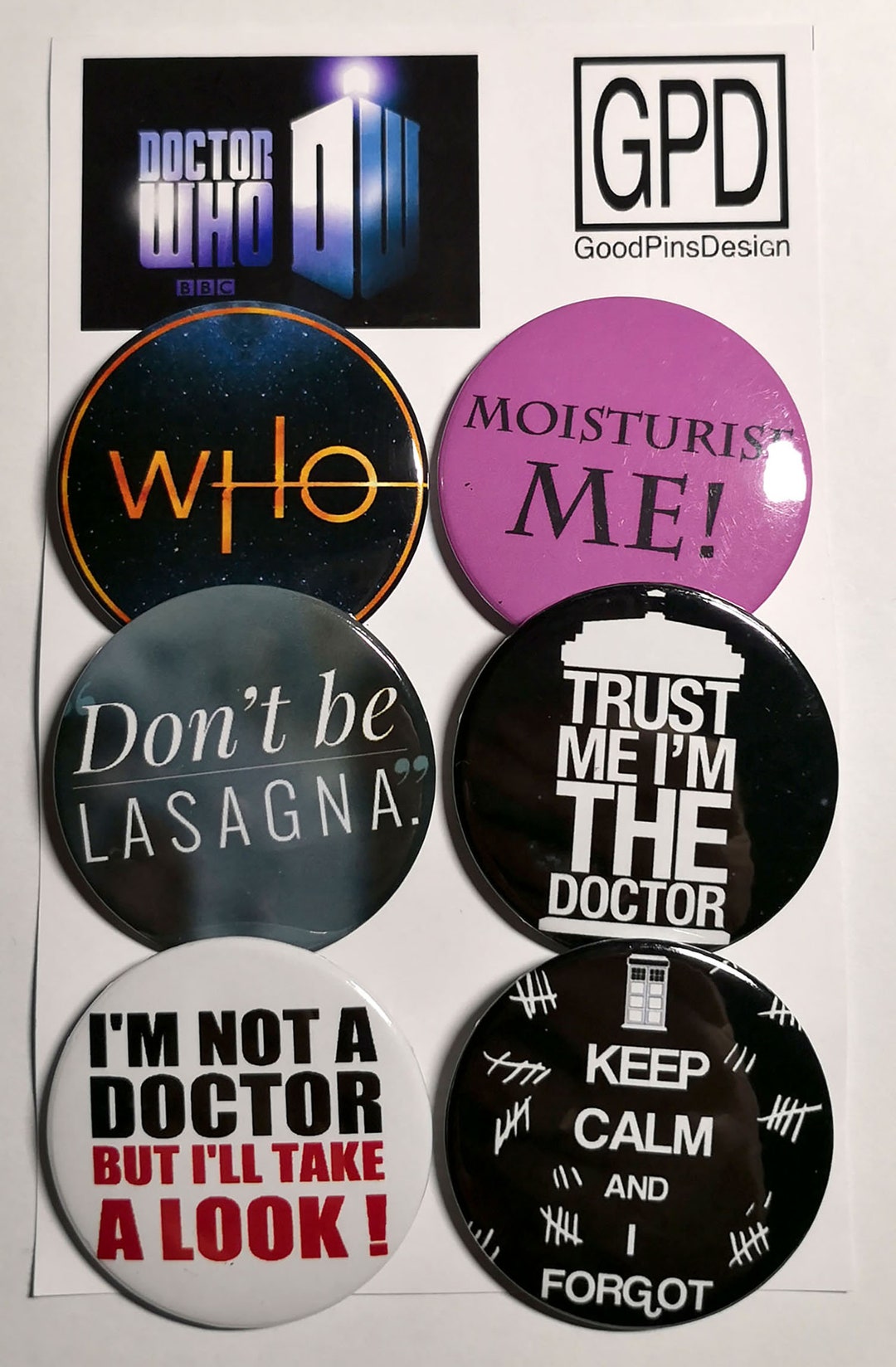 Doctor Who Pins, Fridge Magnets, Badges, Pinback Buttons - Etsy