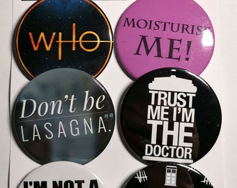 Doctor Who Buttons - Etsy