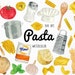 Watercolor Pasta Clipart, Italian Pasta Clipart, Pasta Graphics ...