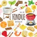 Watercolor Fondue Clipart, Fondue Graphics, Fondue Illustration, Cheese ...