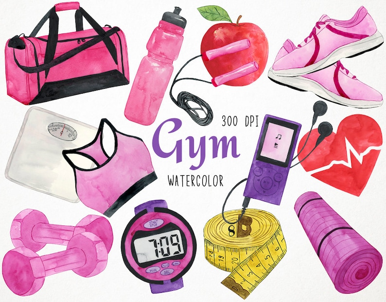 Fitness Clipart, Workout Clipart, Fitness Clip Art, Gym Clipart ...