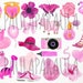Watercolor Pink Clipart, Pink Color Clipart, Pink Objects Clipart, Pink ...