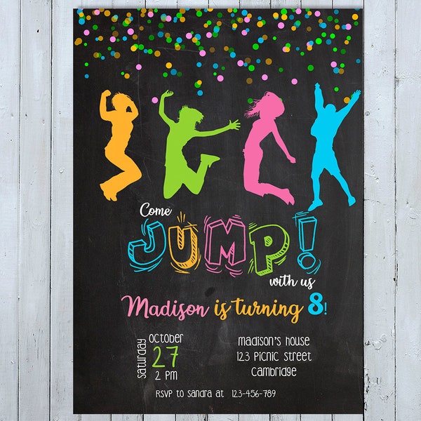 Pump It up Invitation - Etsy