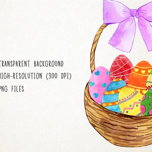 Watercolor Easter Clipart, Spring Clipart, Holiday Clipart, Springtime ...