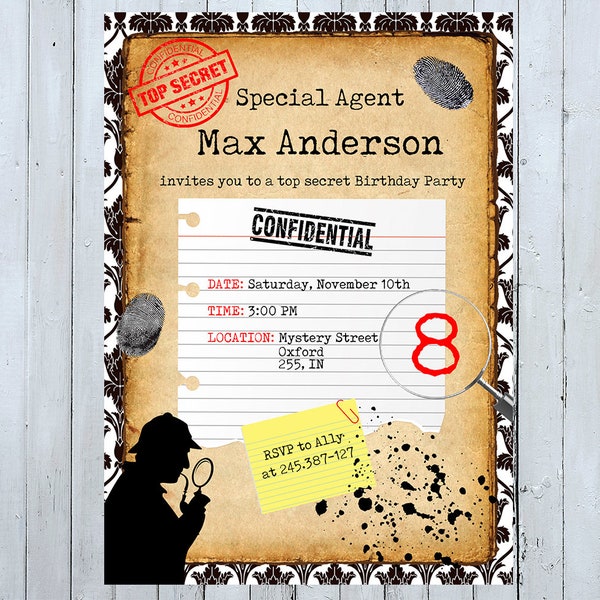 Secret Agent Party - Etsy