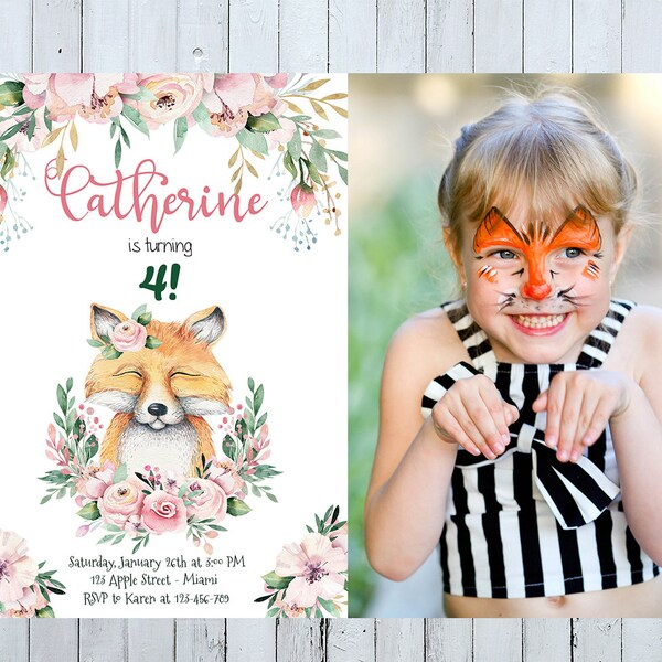 Fox Birthday - Etsy