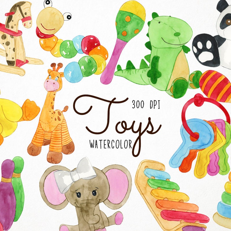 Toys Clipart - Etsy