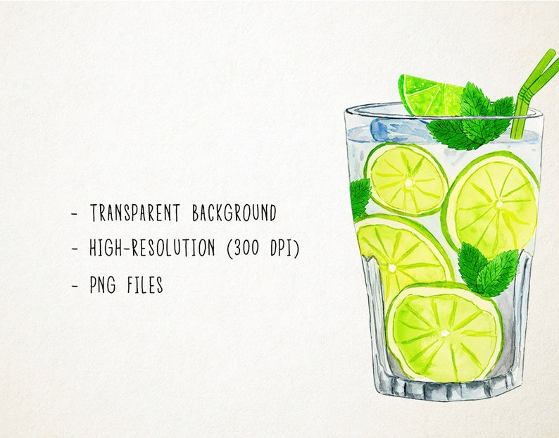 Watercolor Green Clipart Green Color Clipart Green Objects - Etsy