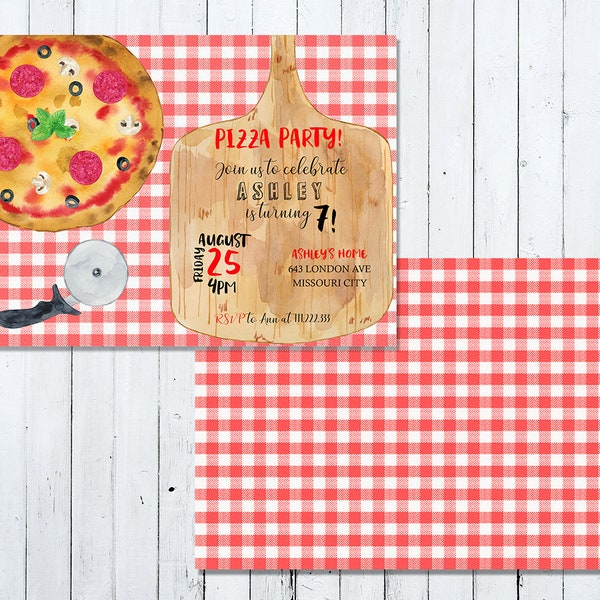 Pizza Making Party Invitations - Etsy