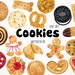 Watercolor Cookies Clipart Biscuits Clipart Bakery Clipart - Etsy