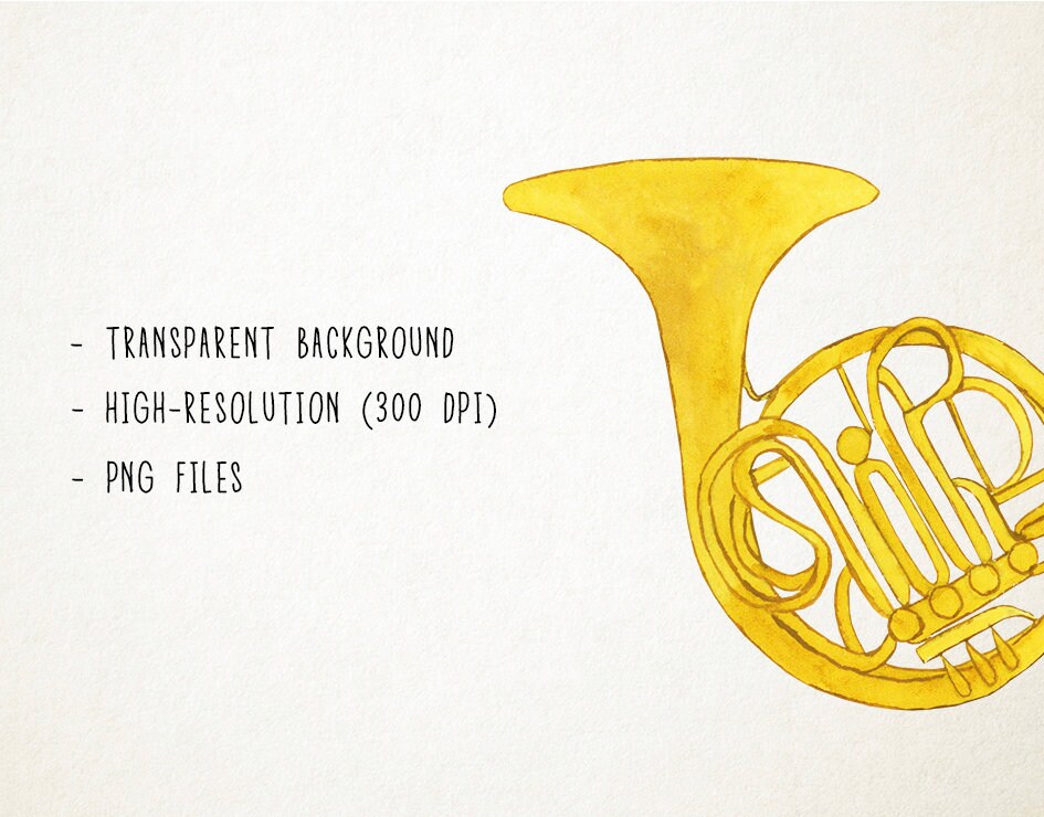 Watercolor Musical Instruments Clipart Music Clipart - Etsy