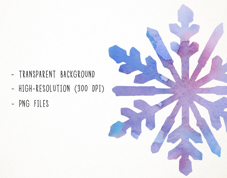 Snowflake Clipart Snow Clipart Snowflake Clip Art Winter - Etsy