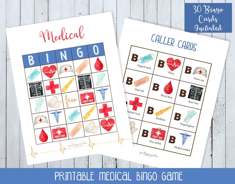 Medical Bingo Medicine Bingo Nurse Bingo Doctor Bingo Etsy medical-bingo-medicine-bingo-nurse-bingo-doctor-bingo-etsy