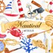 Nautical Clipart, Nautical Watercolor Clipart, Nautical Clip Art ...